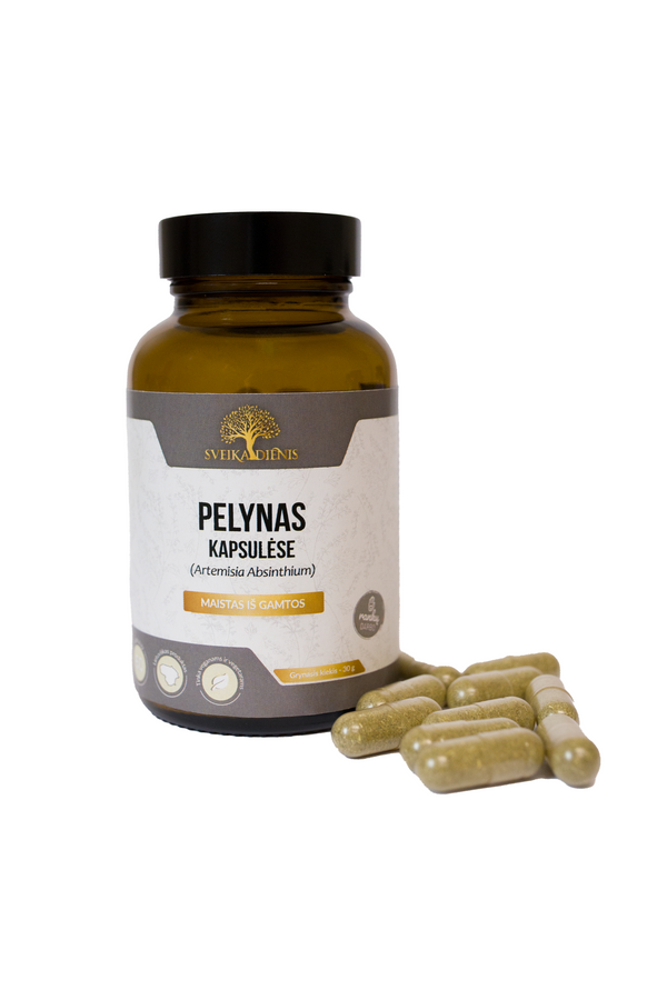 Pelyno koncentratas veganiškose kapsulėse 60 vnt. – Sveikadienis